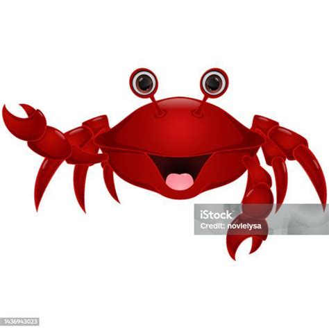 흰색 바탕에 귀여운 게 만화 갈고리 발톱에 대한 스톡 벡터 아트 및 기타 이미지 갈고리 발톱 갑각류 게 Istock