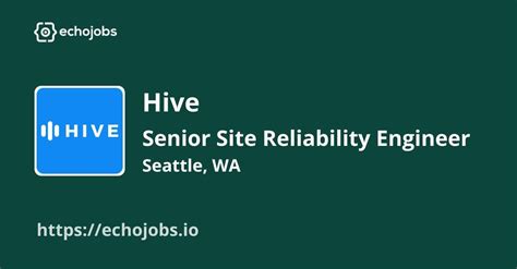 Hive Is Hiring Senior Site Reliability Engineer Usd 180k 250k Seattle Wa Machine Learning