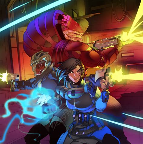 Mass Effect Brawl Commission — Weasyl Mass Effect Brawl Commission — Weasyl