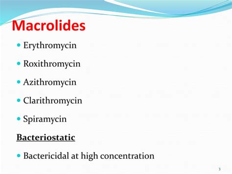 Macrolides Antibiotics Pptx