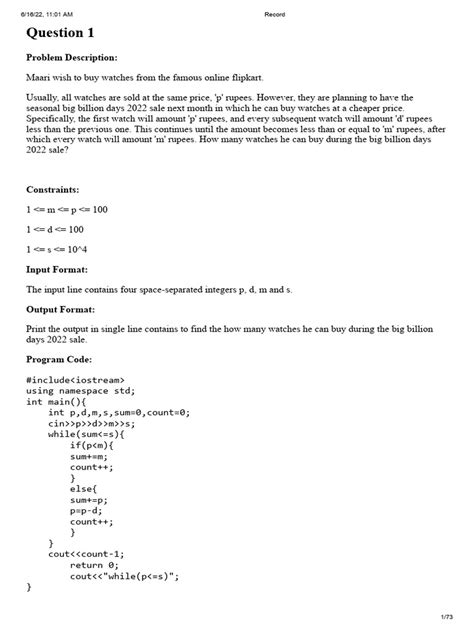 Daa Elab Record File Pdf Download Free Pdf Namespace Computer Programming