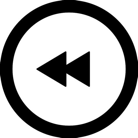 Rewind Button Vector Svg Icon Svg Repo