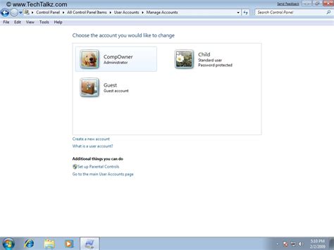 Guide Managing User Accounts In Windows 7
