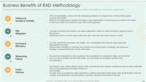 rapid application development model powerpoint presentation slides