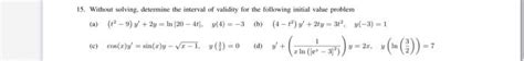 solved 15 without solving determine the interval of