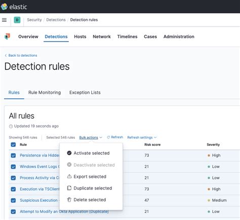 Security Solution Export Of Detection Rules Not Working Reliably Exported File Includes