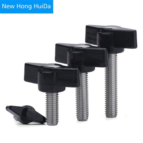 나비 플라스틱 머리 손 손잡이 나사 매화 베이클라이트 손 조임 볼트 M4 M5 M6 M8 M10 머리 직경 27 40 65mm 나사 Aliexpress