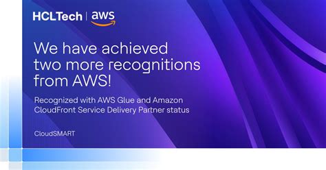 Hcltech On Linkedin Cloudsmart Awsglue Amazoncloudfront