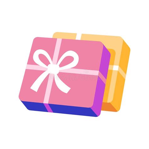 Creative T Boxes Vector Element Illustration Ts With Bow And Ribbon Vector Flat