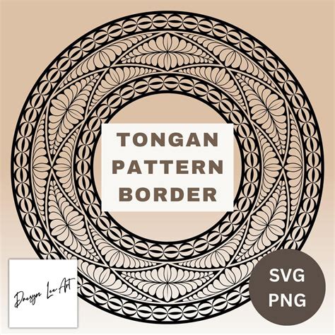 Tongan Pattern Border Instant Digital Download Svg Png Etsy