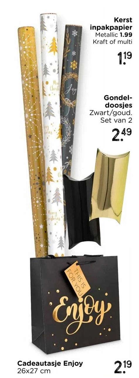 Kerst Inpakpapier Metallic 199 Kraft Of Multi Aanbieding Bij Xenos Folderfeestnl