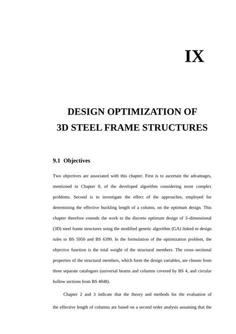 Pdf Design Optimization Of 3d Steel Frame · Pdf Filedesign Optimization Of 3d Steel Frame