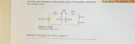 Solved Find The Input Impedance Of The Circuit In Fig 1325