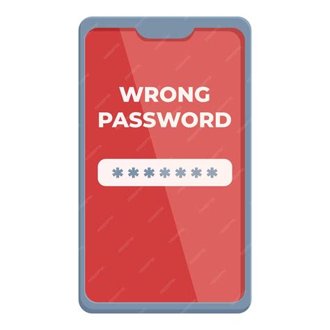 Premium Vector User Secure Wrong Password Icon Cartoon Vector Network Storage