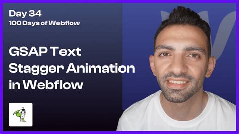 Day 34100 Animate Your Headers With Gsap Stagger In Webflow 100 Days Of Webflow Youtube