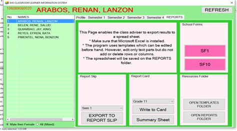 Senior High School Classroom Learner Information System Batolang