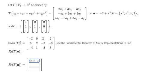 Solved Let T P3R3 Be Defined By Chegg Com