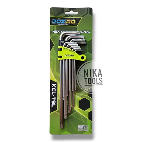Jual Kunci L Bintang Bunga Torx Extra Long 9 Pcs Doziro Shopee Indonesia