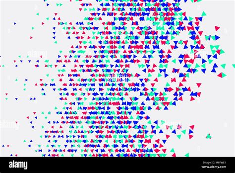 Color Abstract Triangle Pattern Generative Art Background Vector