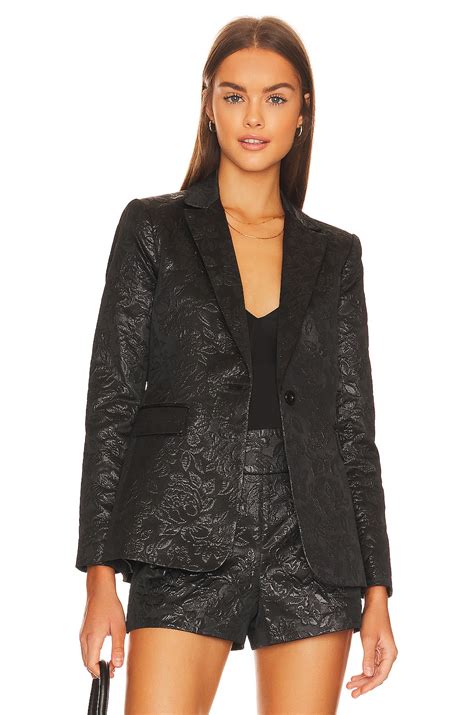 Alice Olivia Macey Fitted Balzer In Black Revolve