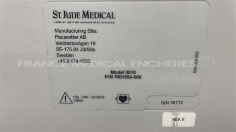 St Jude Medical Pacemaker Tester 3510 Sw 662 Powers Up 5