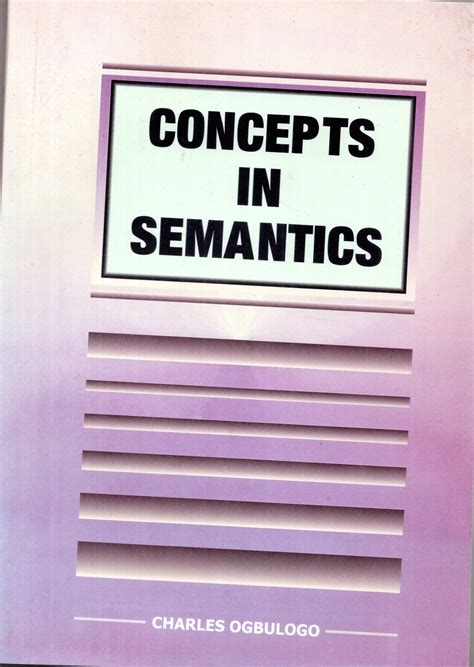Concepts In Semantics Css Bookshop