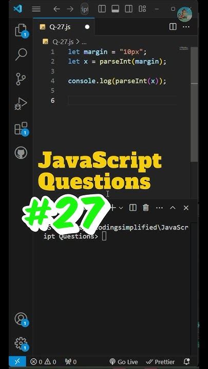 27 Javascript Questions Series Coding Webdevelopment