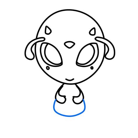 Passo 6 Desenhar Um Corpo Alienígena