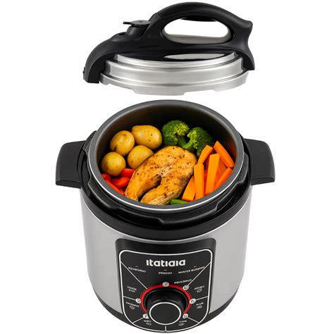 Panela De Pressão Elétrica Itatiaia Essencial 3l 700w Inox Preto