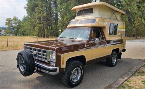 1977 Chevrolet Blazer With Rare Chalet Camper Package