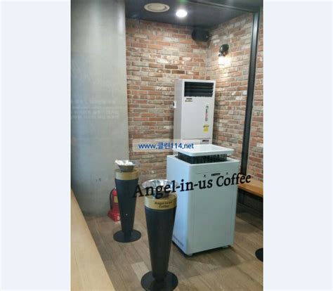 담배연기 정화장치 엔젤리너스 커피숍
