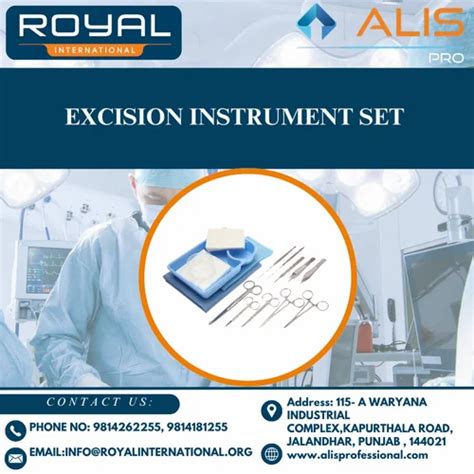 Stainless Steel Excision Instrument Set Quantity Per Pack 1 Pc At Rs
