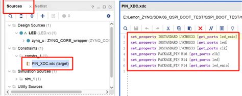 基于lemon zynq的ps实验六 将程序固化至qspi flash flash启动 hello fpga