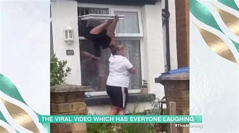Woman Who Went Viral For Climbing Into Her House Through A Window