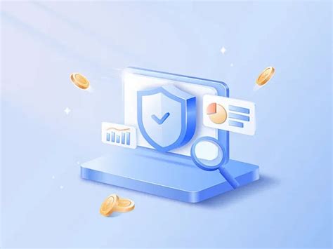 卡通盾牌保护数据网络安全防护2 5d矢量插图图片下载