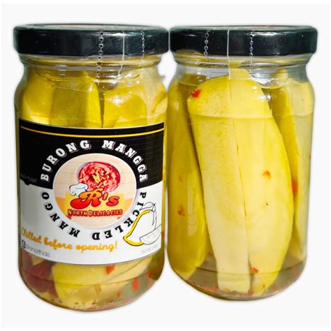 Rsshops Pickled Mango Burong Mangga Carabao Sweet And Spicy 220ml