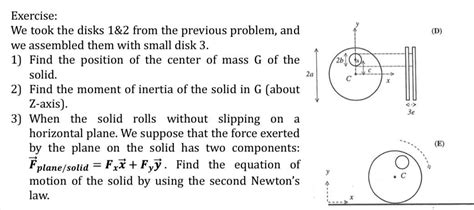 Solved Exercise We Took The Disks From The Previous Chegg