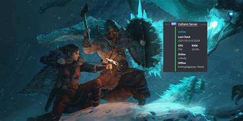 Github Laryakanvalheim Server Status Simpliest Server Monitoring For A Linux Valheim