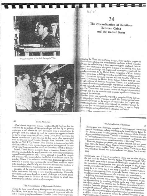 Hsu Normalization Of Relations Between China And The Us Pdf