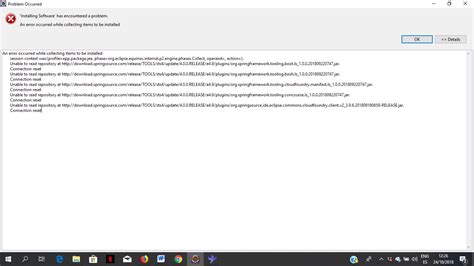Spring Tools Suite 4 Download Fails With Eclipse Photon Stack Overflow