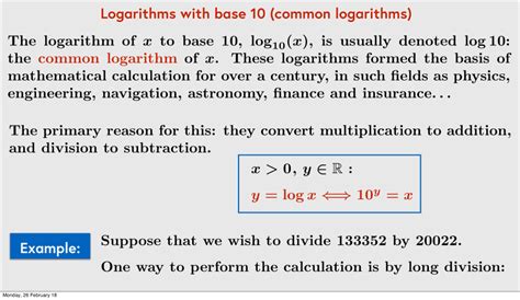 Pdf Logarithms With Base 10 Common Logarithms
