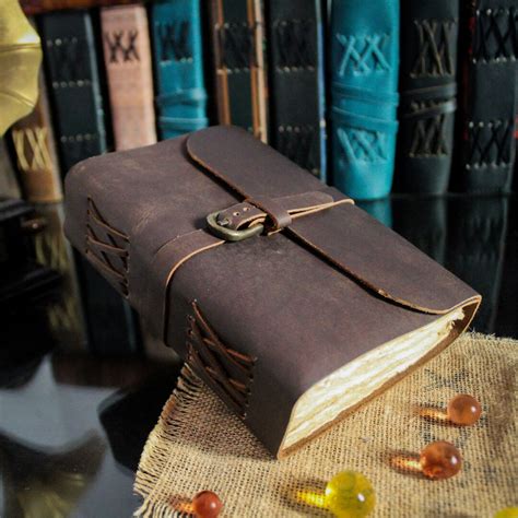 Vintage Leather Journal Antique Handmade Leather Bound Journal With
