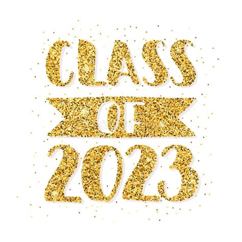 Class Of 2023 Photo Booth Frame Graduation Cap Isolated On White