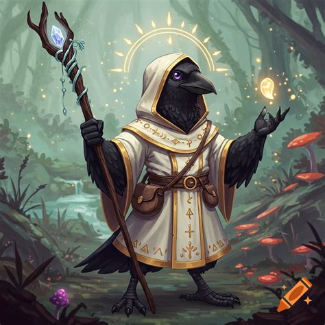 Illustration Of A Kenku Trickery Cleric On Craiyon