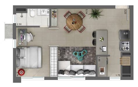 Planta De Kitnet 20 Opções Geniais Para Construir Uma Kitnet