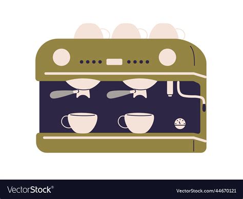 Professional Coffee Making Machine Commercial Vector Image