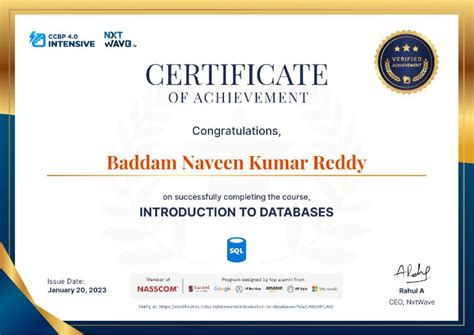 Nxtwave Ccbpintensive Sql Databases Naveen Reddy