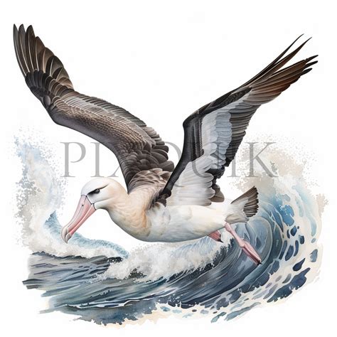 Watercolor Albatross Clipart Bird Digital Art 10  Etsy