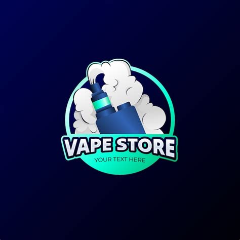 Premium Vector Gradient Vape Store Logo Template
