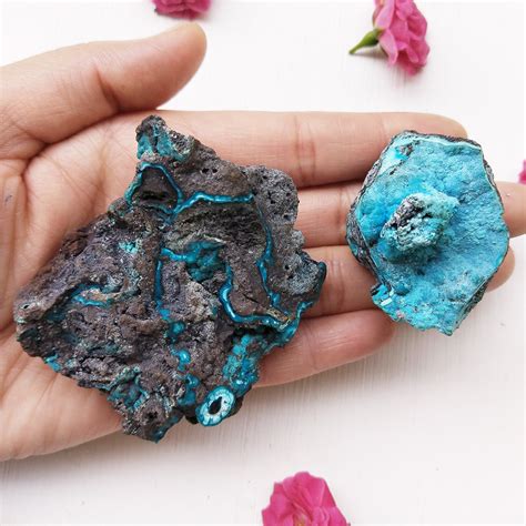 Natural Chrysocolla Rough Raw Stone Silberuh